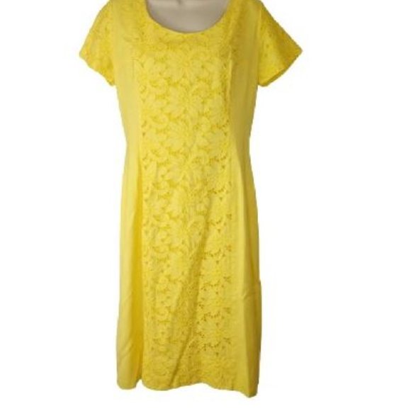 Edith Flagg | Dresses | Vintage Edith Flagg California Yellow Eyelet ...
